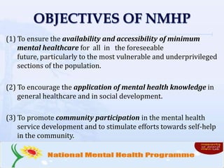 National mental health programme (nmhp) | PPTX