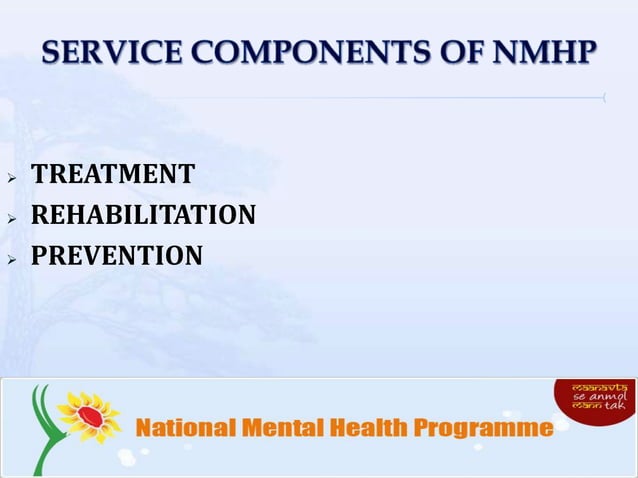 National mental health programme (nmhp) | PPTX | Mental Health ...