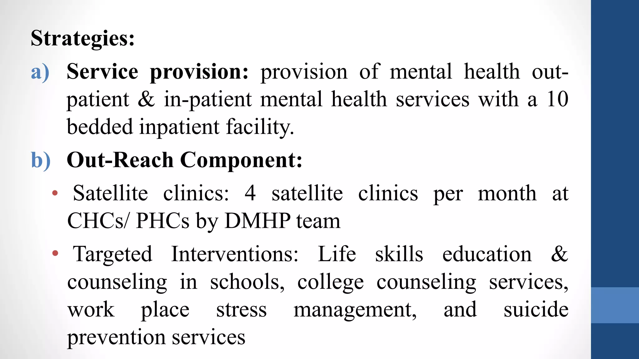 National mental health program (NMHP) | PPTX