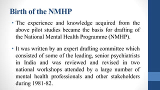 National mental health program (NMHP) | PPTX