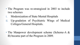 National mental health program (NMHP) | PPTX