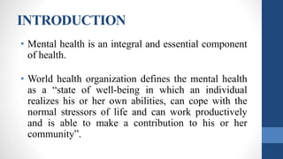 National mental health program (NMHP) | PPTX