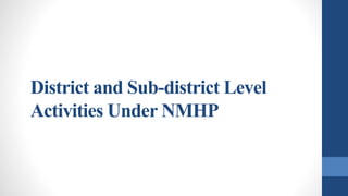 National mental health program (NMHP) | PPTX