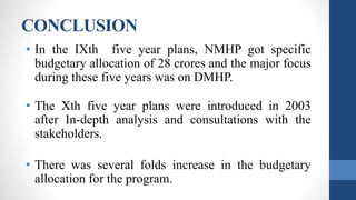 National mental health program (NMHP) | PPTX