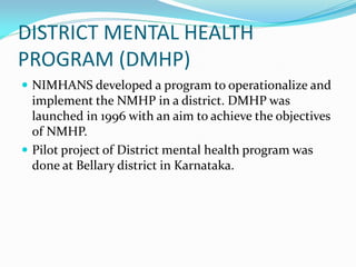 National Mental Health Programme by SuShodh Edutech | PDF