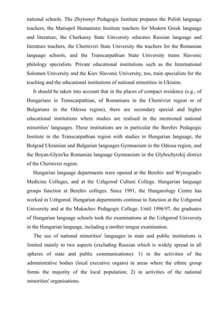 National minorities in ukraine | PDF