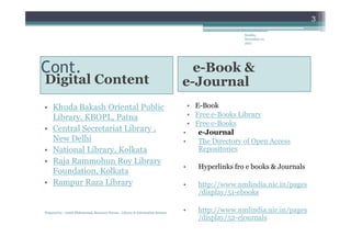 National mission on libraries by anish mohammad resource person library & information science | PDF