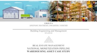 National monetization pipeline - WAREHOUSES | PPTX