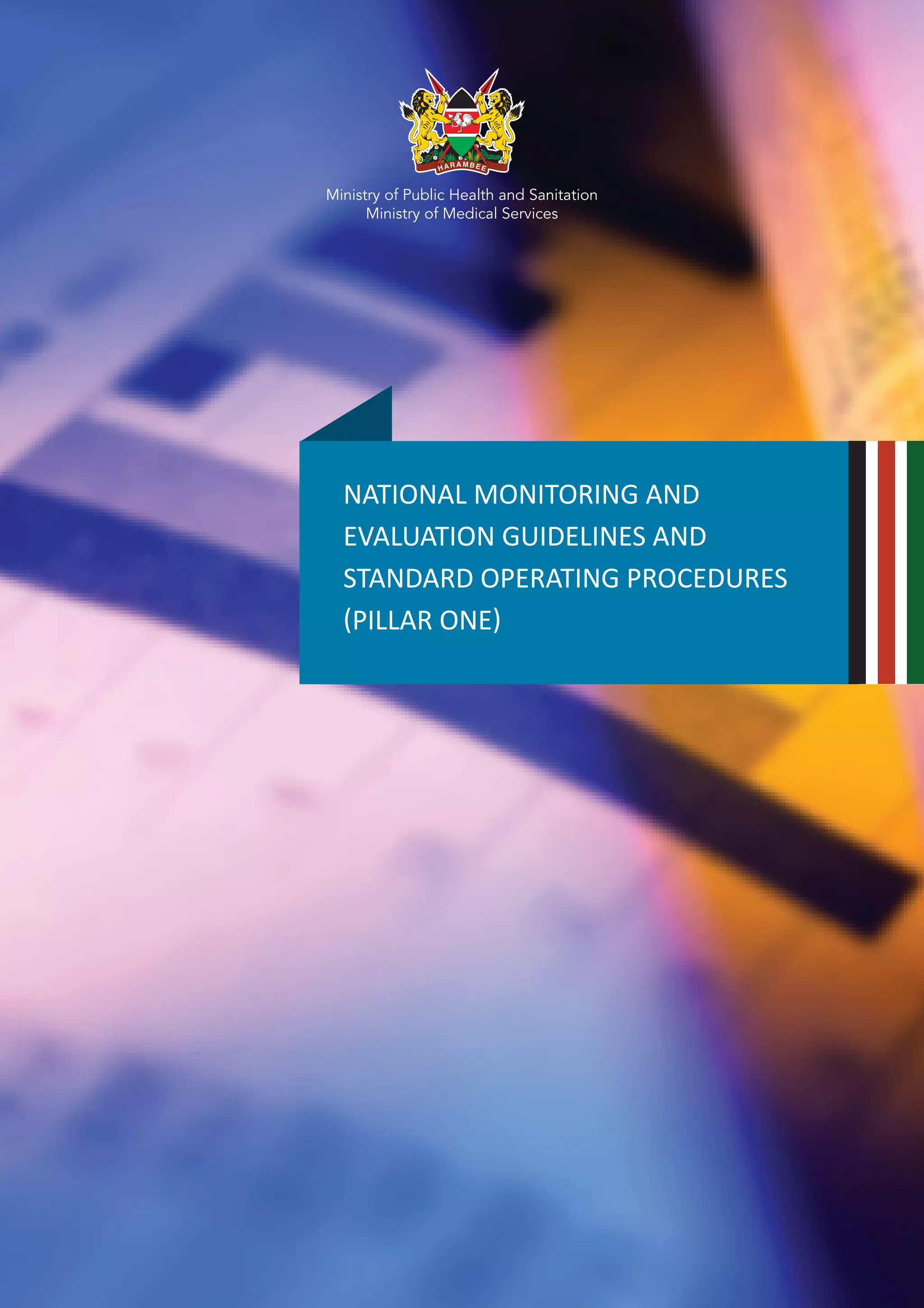 National monitoring and evaluation guidelines and standard operating ...