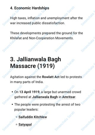 Indian National Movement (1920–1947) Complete Notes PDF by Simanchala ...