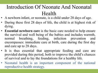 National neonatal strategy | PPTX