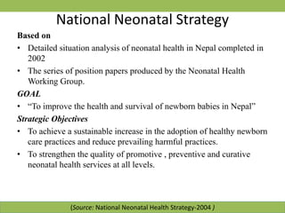 National neonatal strategy | PPTX