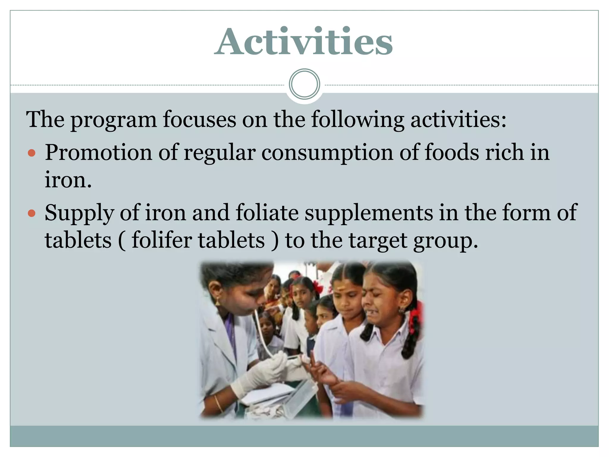 National nutritional anemia prophylaxis | PPTX