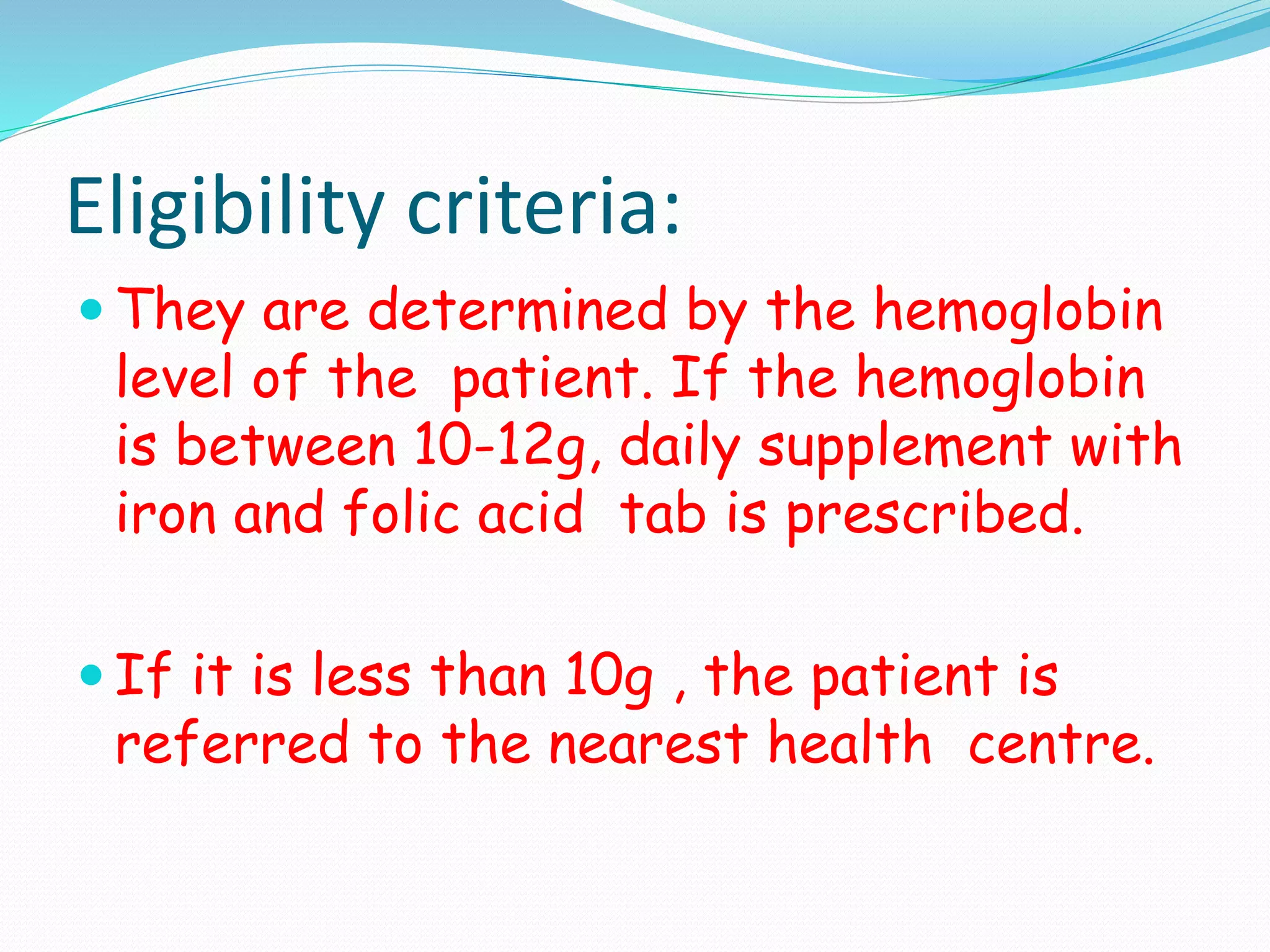 National nutritional anemia prophylaxis programme | PPTX