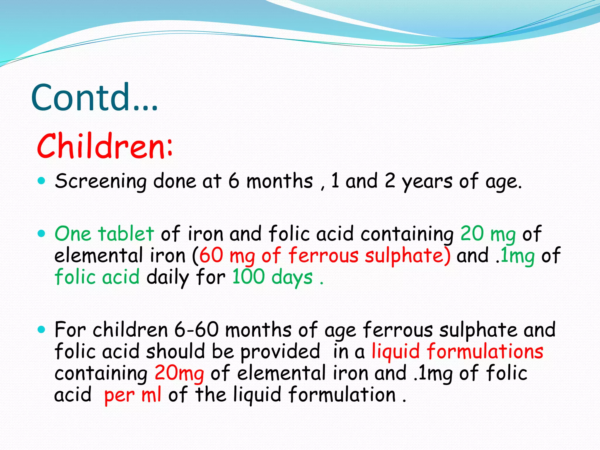 National nutritional anemia prophylaxis programme | PPTX