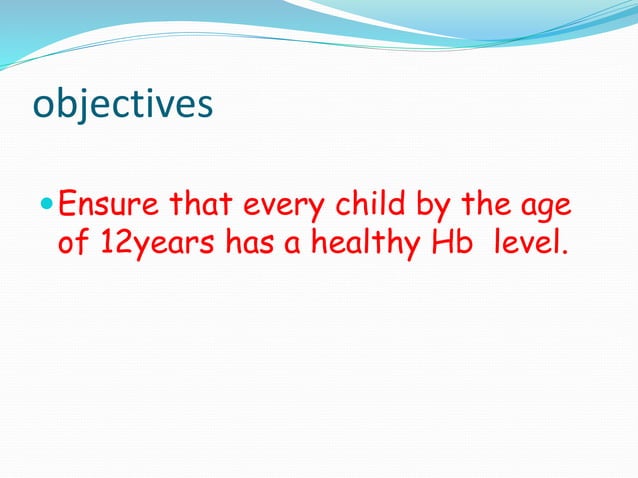 National nutritional anemia prophylaxis programme | PPTX | Blood ...