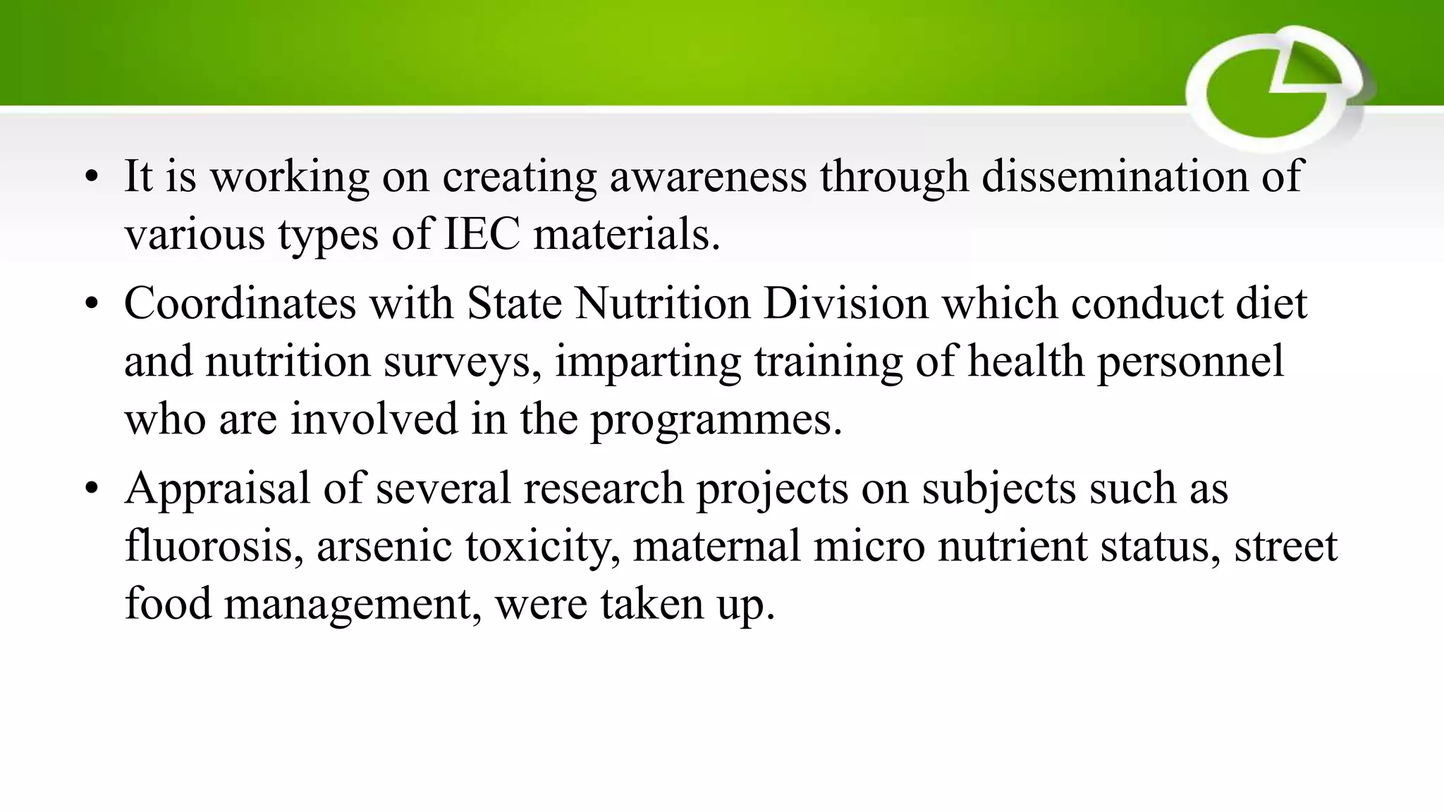 National nutritional program in india | PPTX