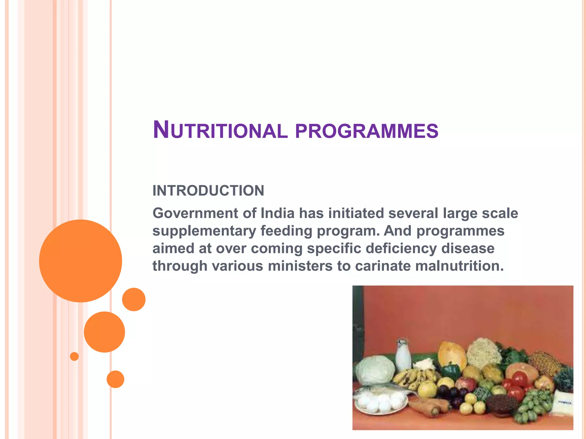 National nutritional programme | PPTX