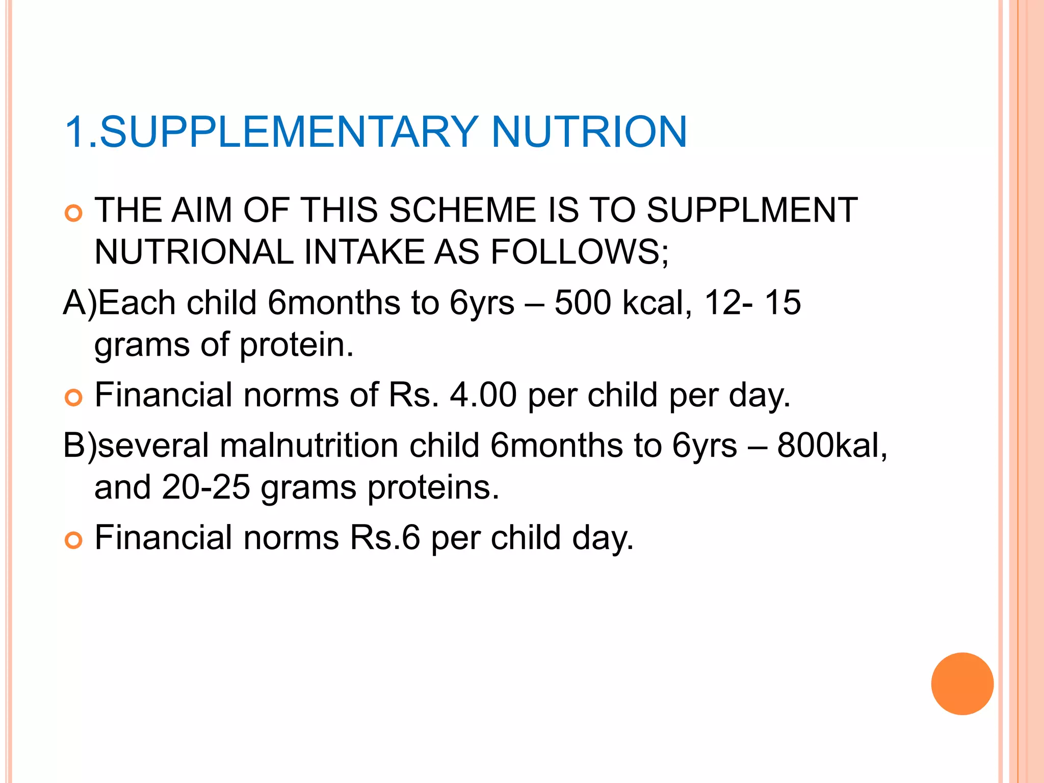 National nutritional programme | PPTX