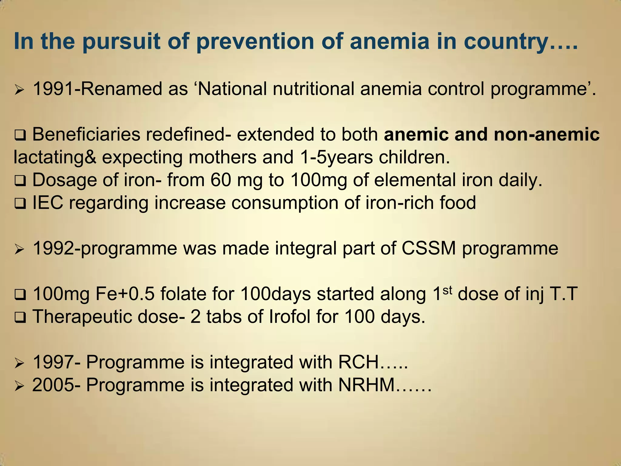 National nutritional programmes in india | PPTX