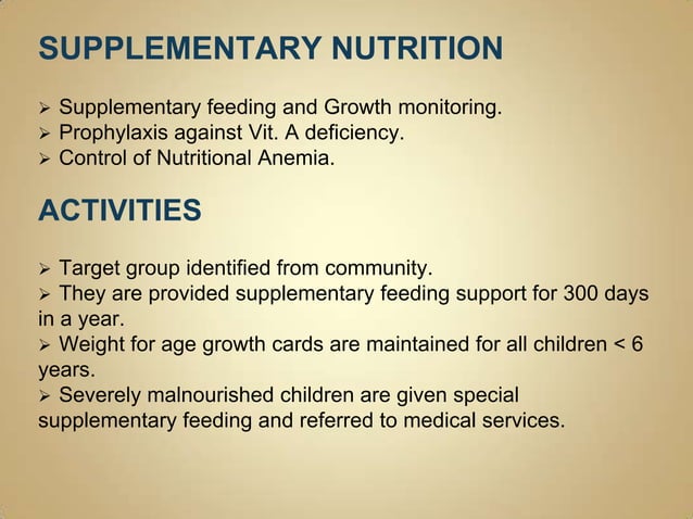 National nutritional programmes in india | PPTX