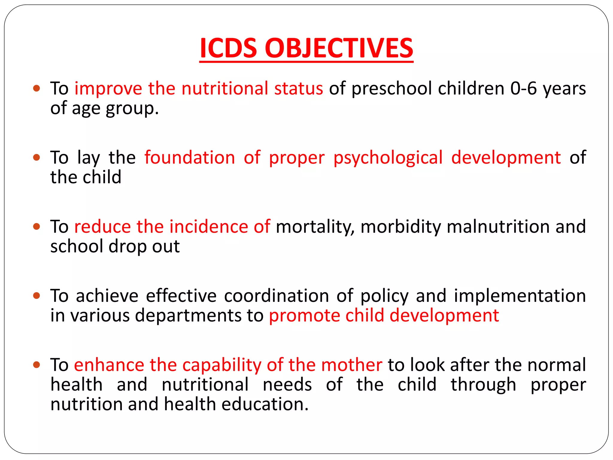National nutritional programmes in india | PPTX