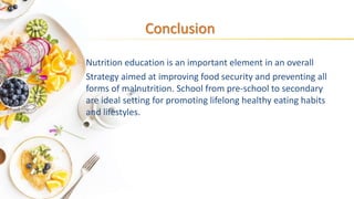National nutritional programs of health and welfare. | PPTX