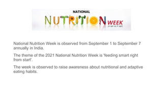 National nutritional week | PPTX