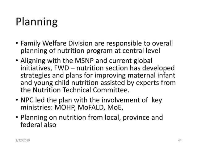 National nutrition program | PPTX