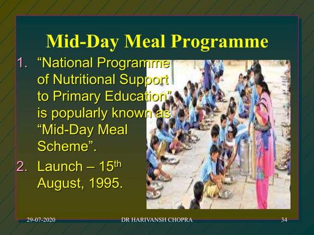 National nutrition programmes. | PPT | Nutrition | Healthy Living