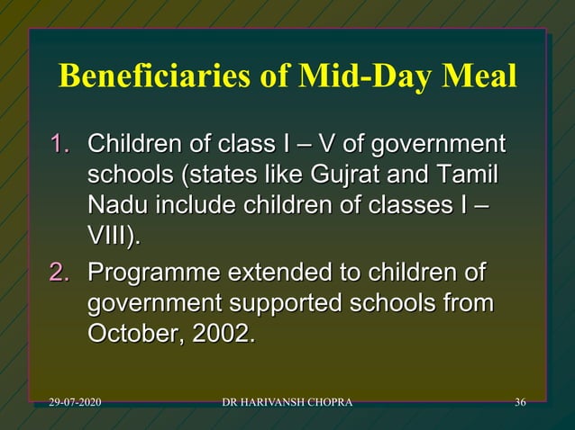 National nutrition programmes. | PPT | Nutrition | Healthy Living