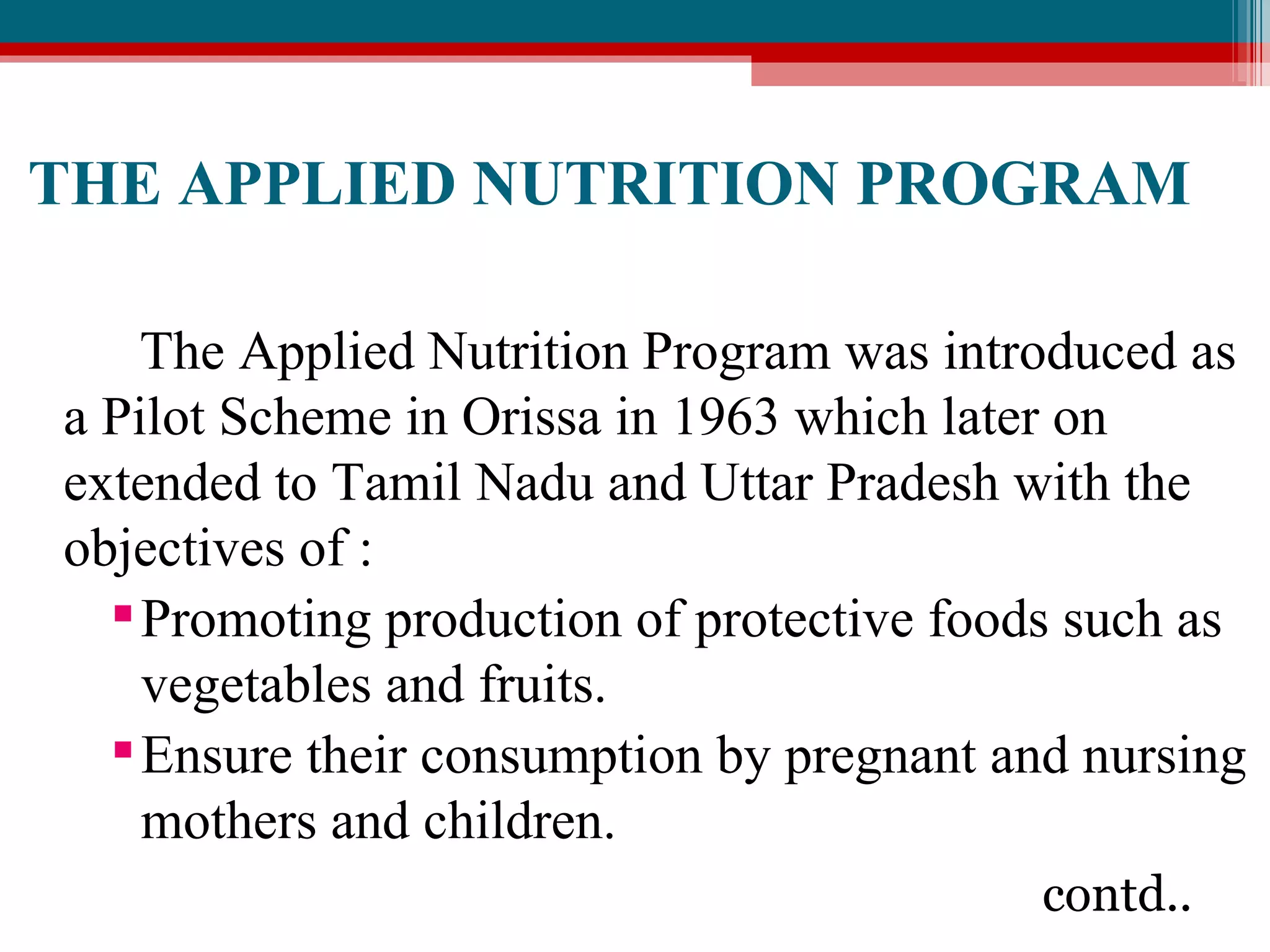 National nutrition programs | PPT