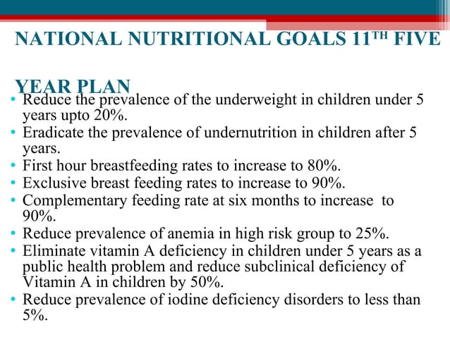National nutrition programs