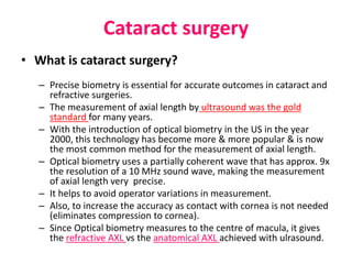National Ocular Biometry Course (NOBC) 2015 An echoslide presentation ...