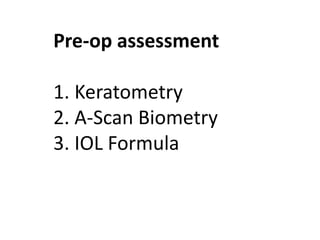 National Ocular Biometry Course (NOBC) 2015 An echoslide presentation ...