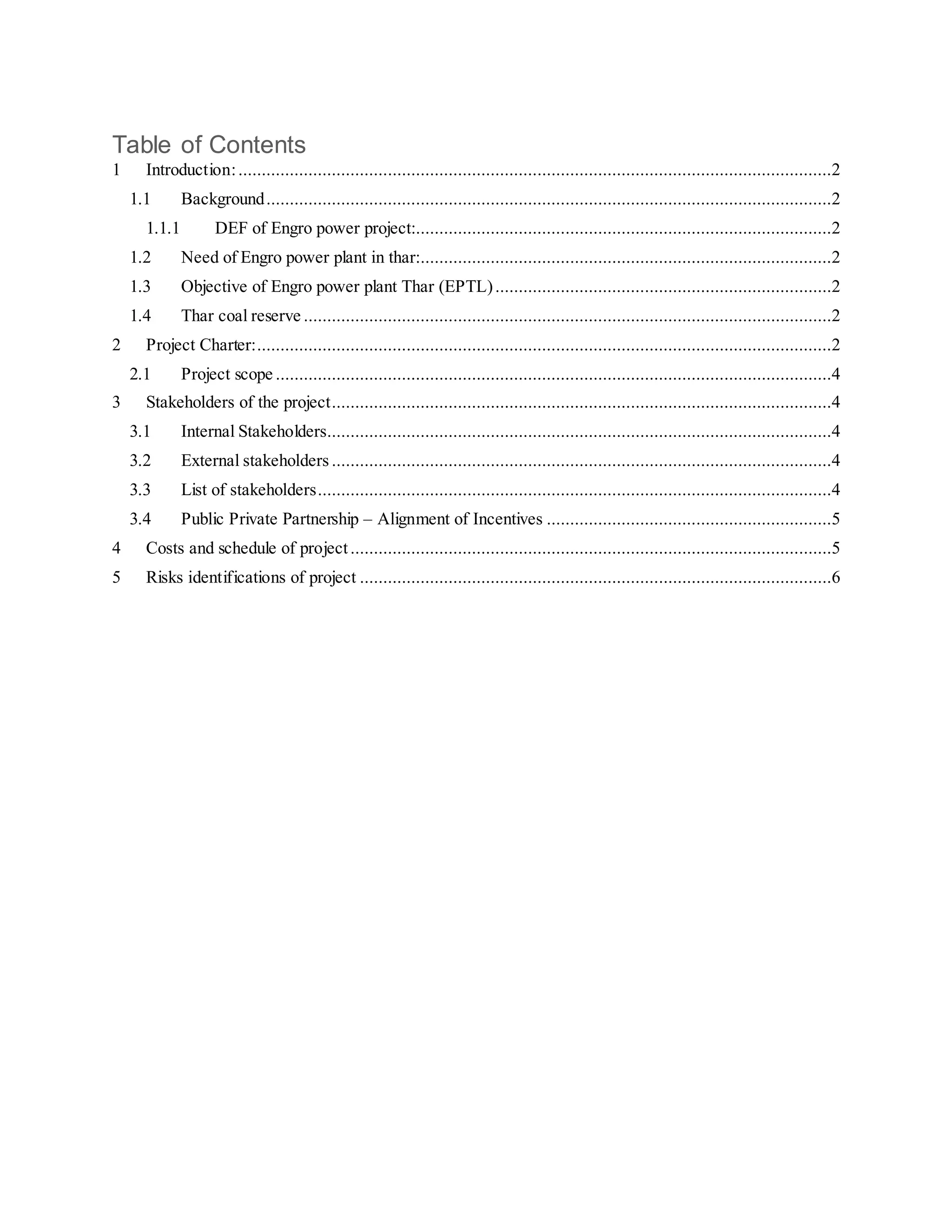 Engro Coal Power Project | DOCX