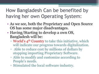 National Operating System for Bangladesh | PPTX | Operating Systems ...