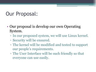 National Operating System for Bangladesh | PPTX | Operating Systems ...