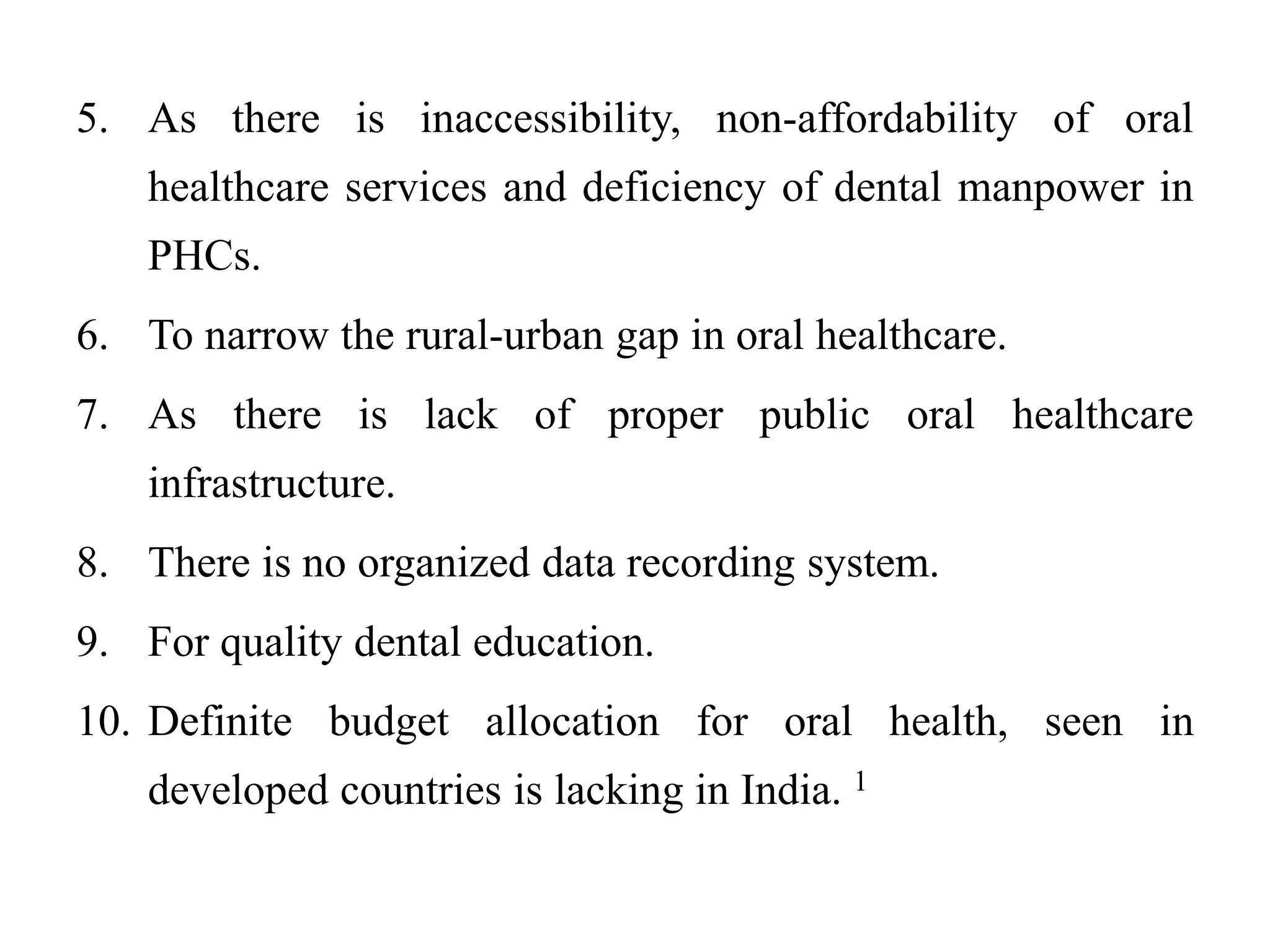 National oral health policy | PPTX