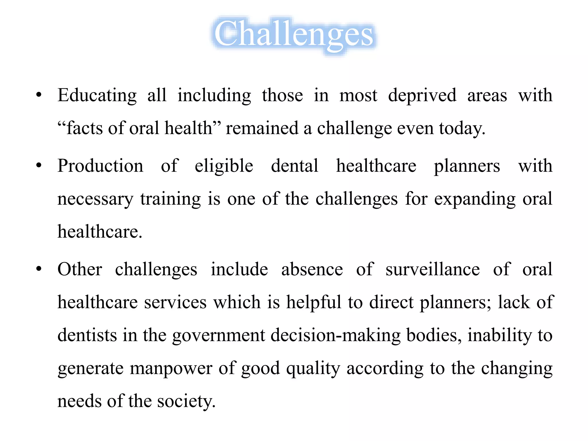 National oral health policy | PPTX