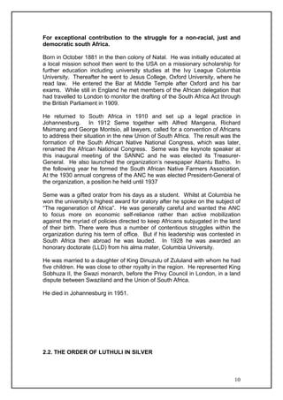 The Presidency - National Orders Booklet 2006 | PDF