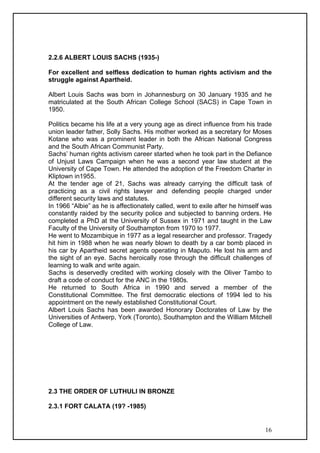 The Presidency - National Orders Booklet 2006 | PDF