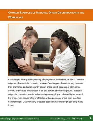 National Origin Employment Discrimination in Florida | PDF | Debated ...