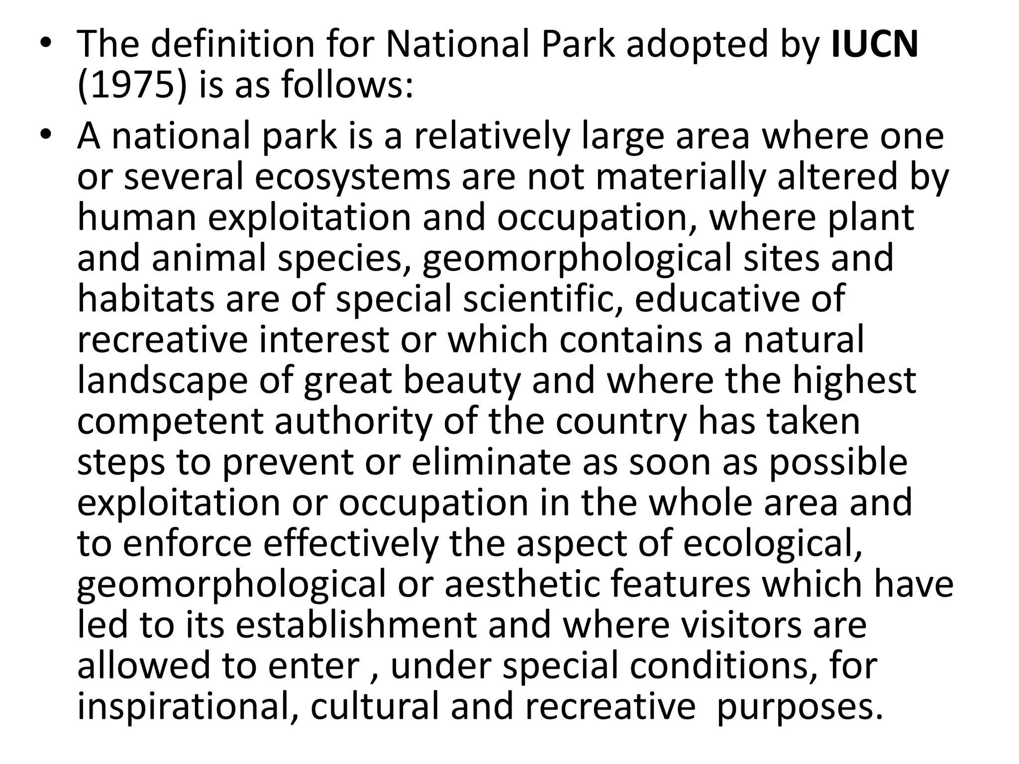 National park and biospher reserve conservation | PPTX