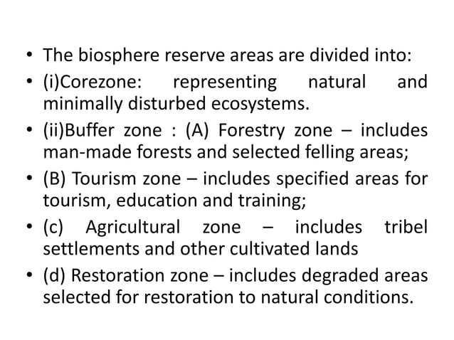 National park and biospher reserve conservation | PPTX