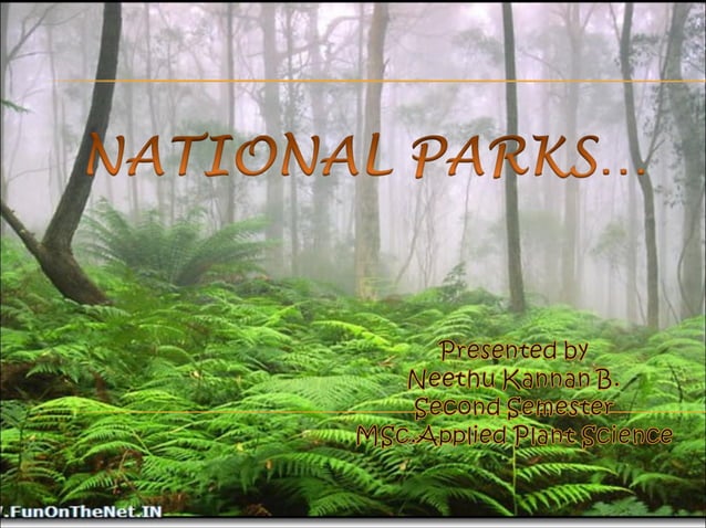 National parks....... | PPT