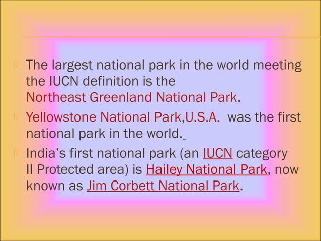 National parks....... | PPT