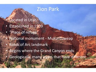 National parks | PPTX