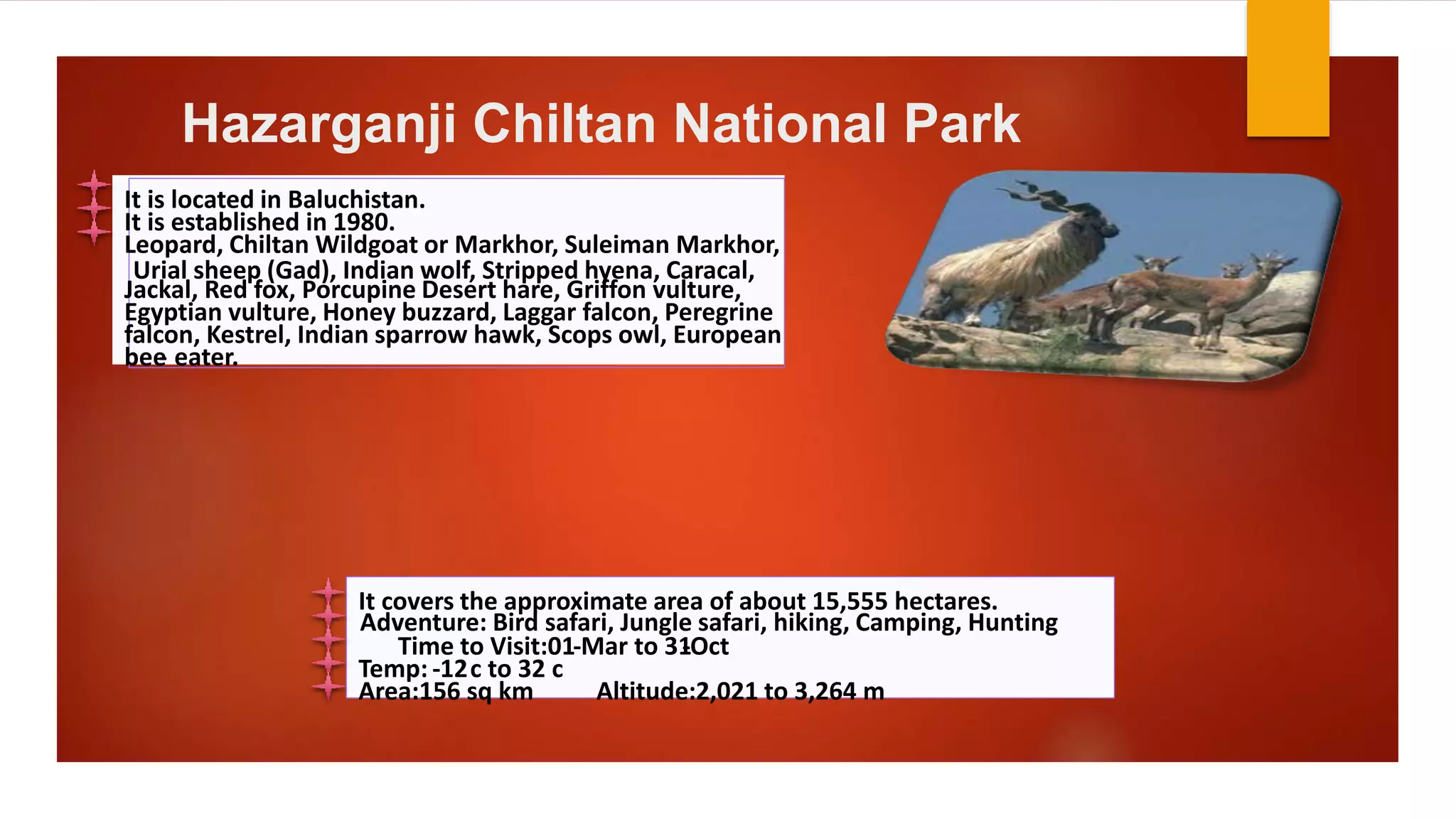 National Parks of Pakistan | PPTX