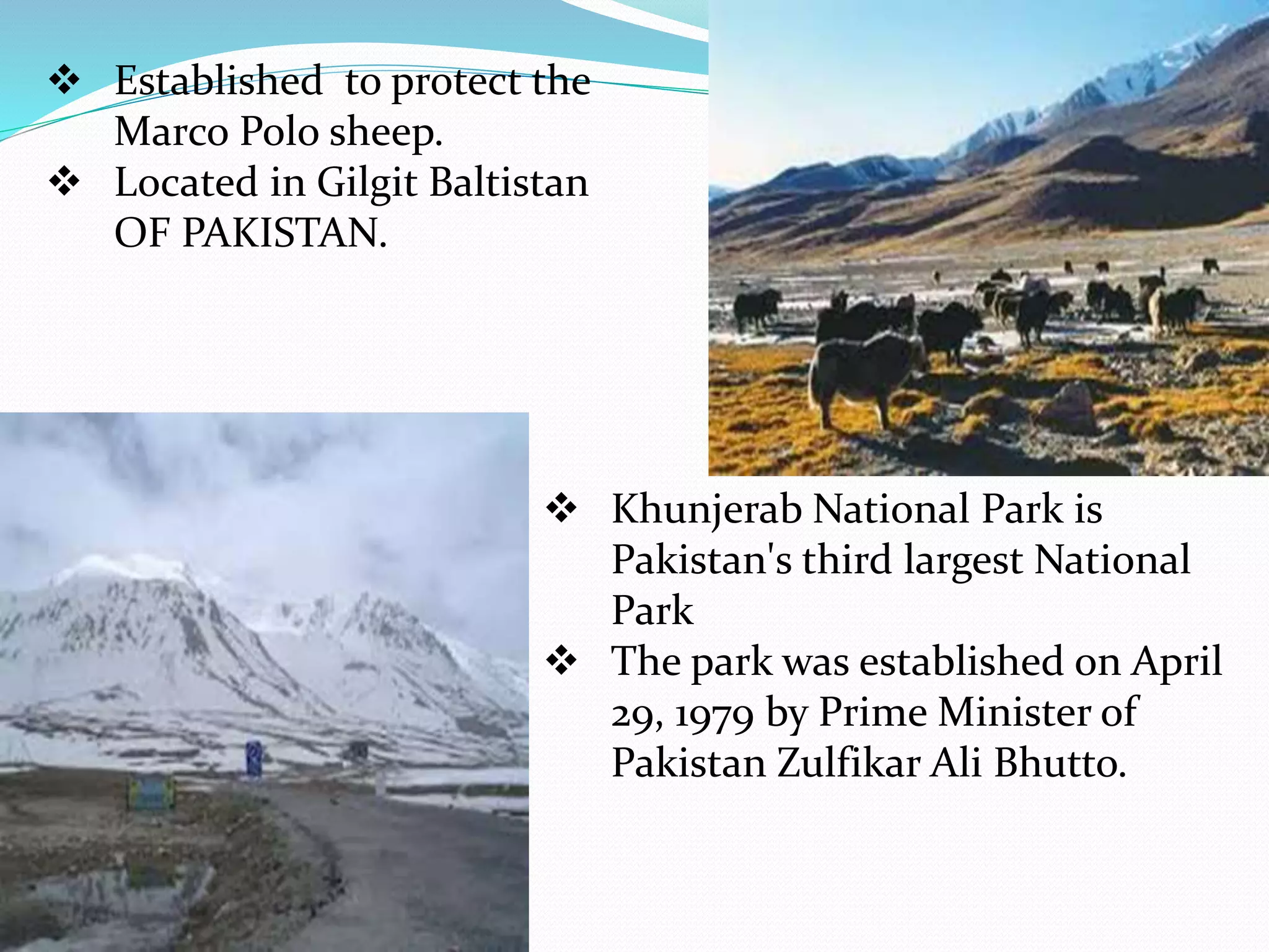 National Parks in Pakistan | PPTX